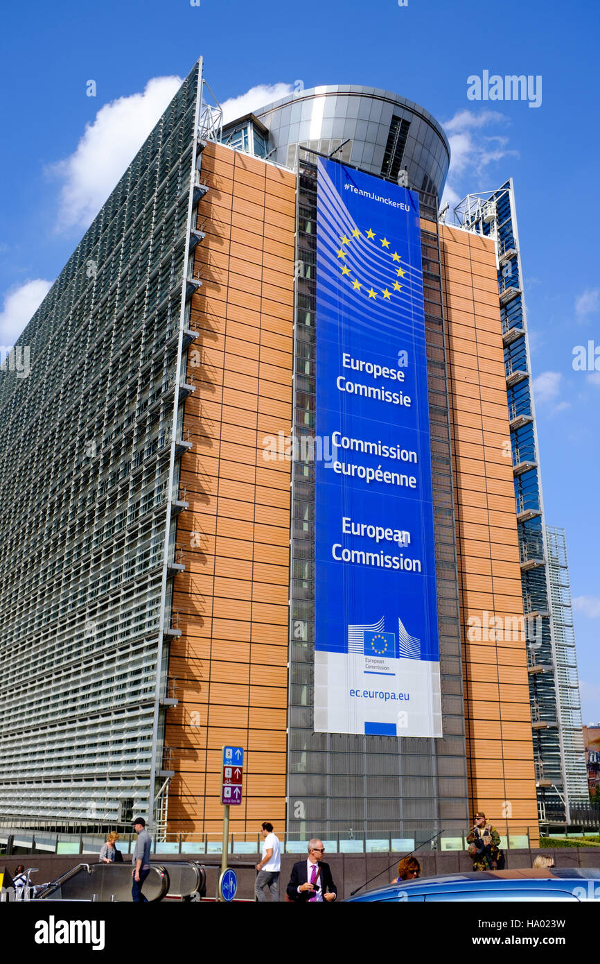 The Berlaymont building housing the headquarters of the European ...