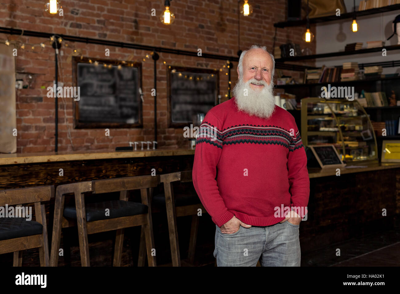 Scary man long hair hi-res stock photography and images - Alamy
