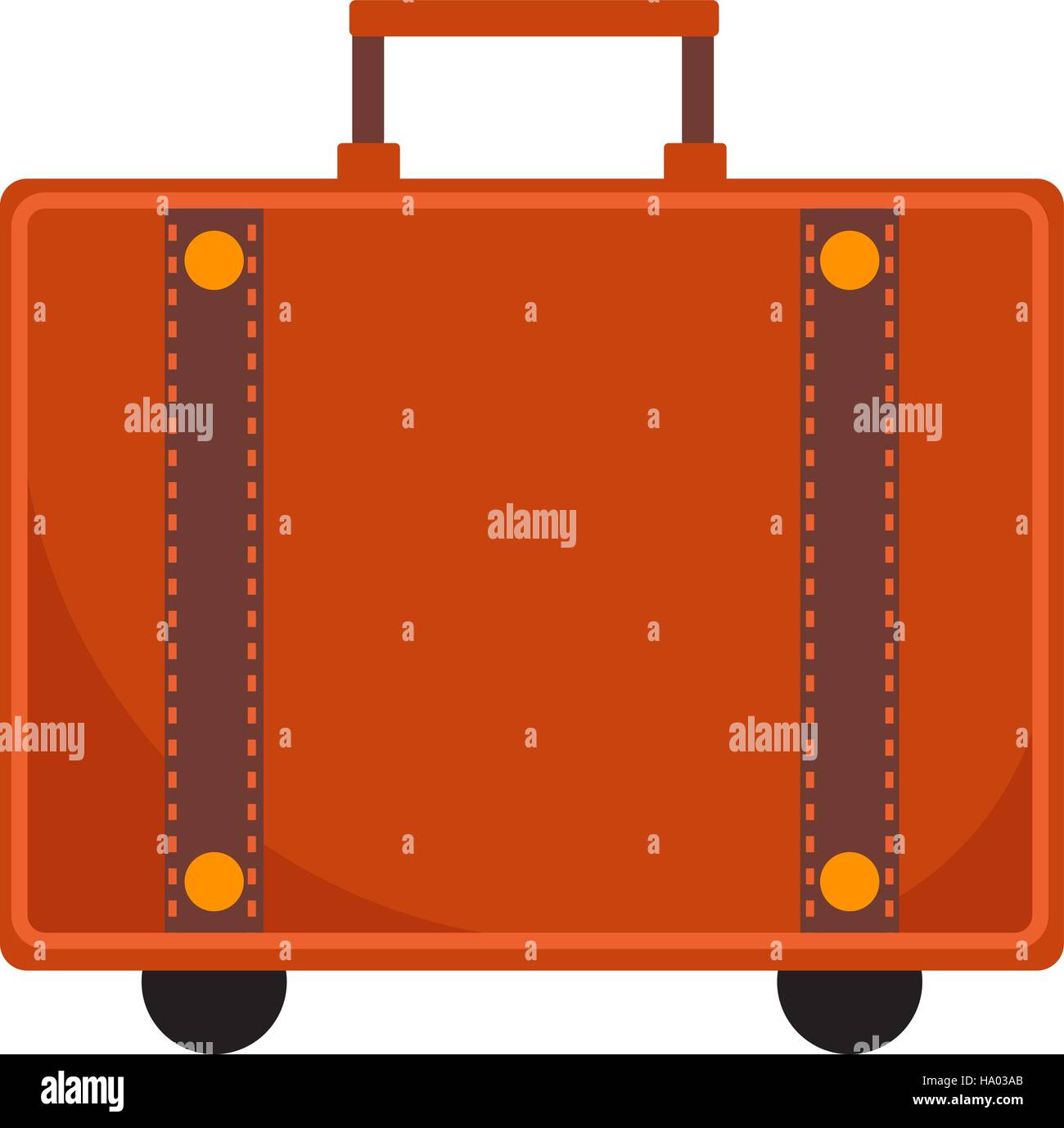 Classic leather suitcase Stock Vector Images - Alamy