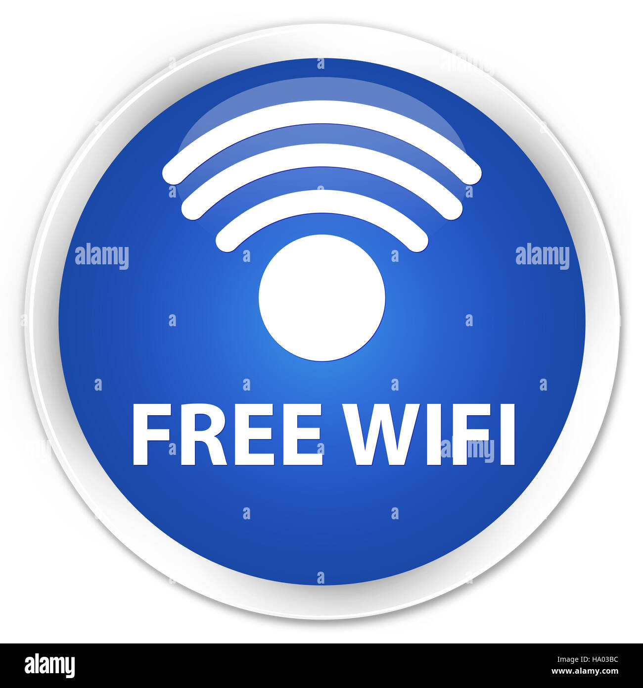 Wifi symbol blue hi-res stock photography and images - Alamy