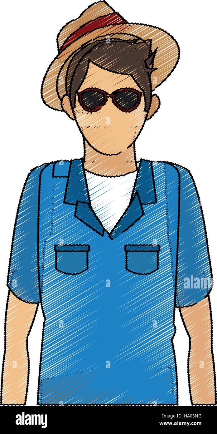 Isolated tourist man design Stock Vector Image & Art - Alamy