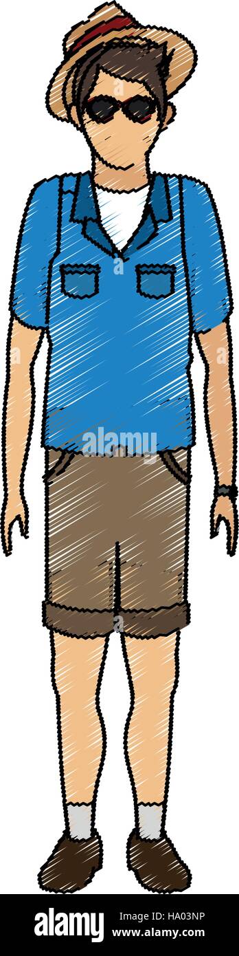 Isolated tourist man design Stock Vector Image & Art - Alamy
