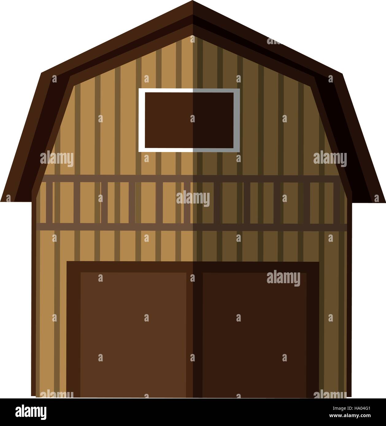 Building icon. Farm stable house and rural theme. Isolated design ...