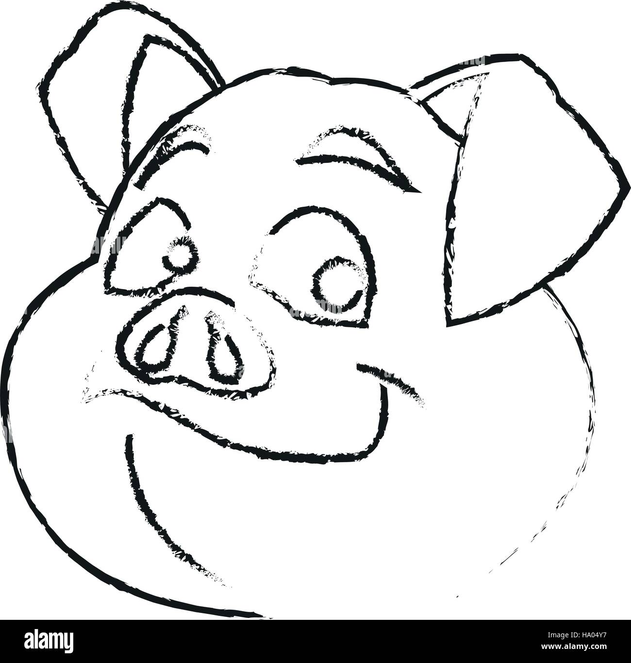 Isolated pork cartoon design Stock Vector Image & Art - Alamy