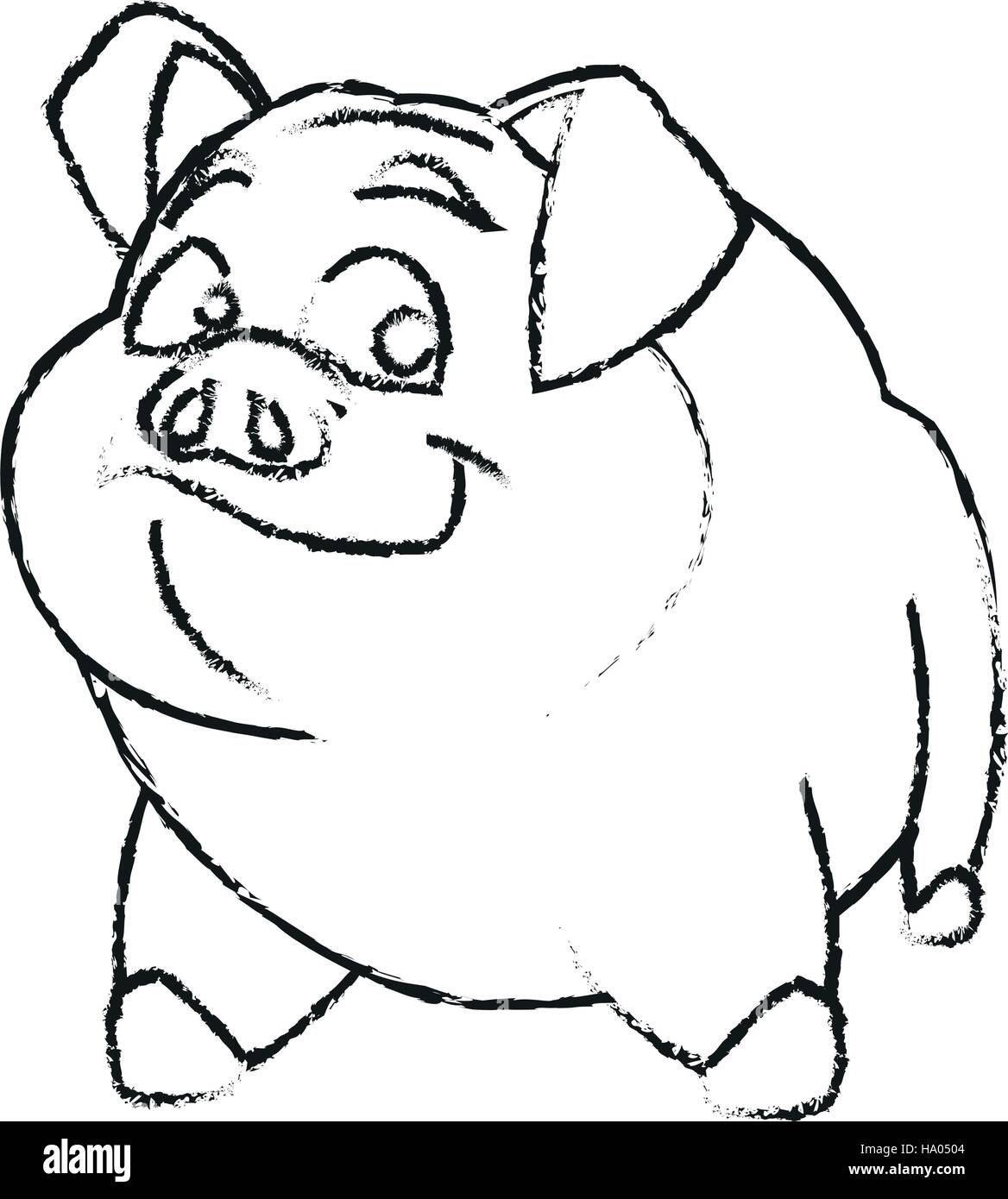 Isolated pork cartoon design Stock Vector Image & Art - Alamy