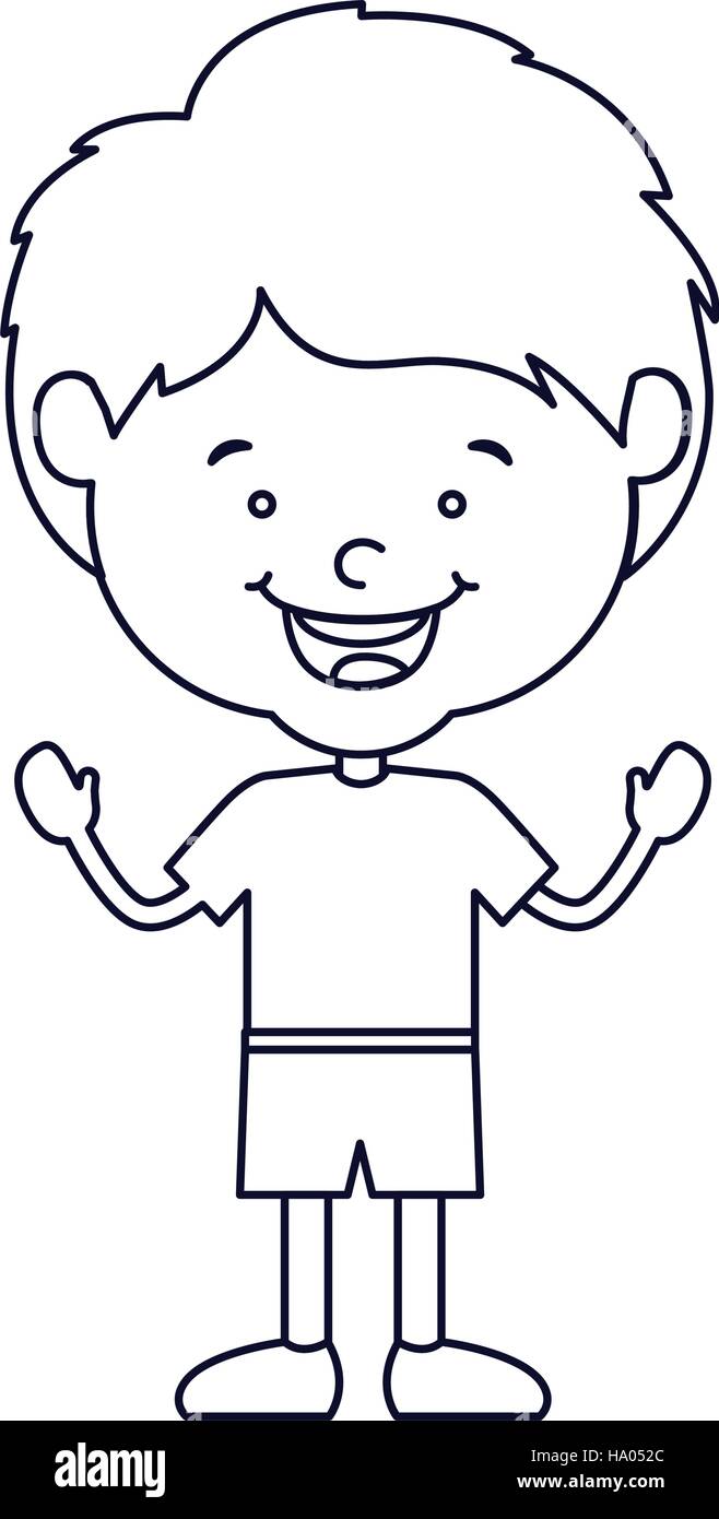 Boy cartoon icon. Kid childhood little people and person theme ...