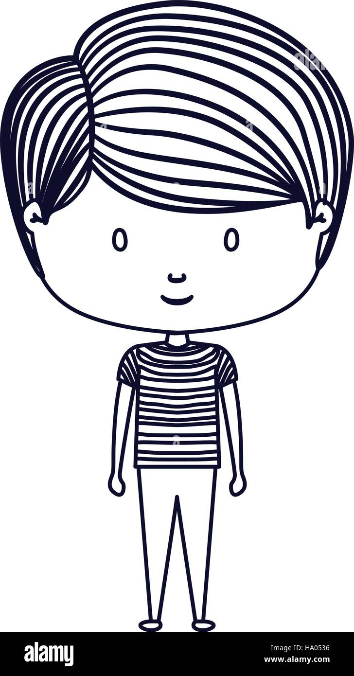 Boy cartoon icon. Kid childhood little people and person theme ...