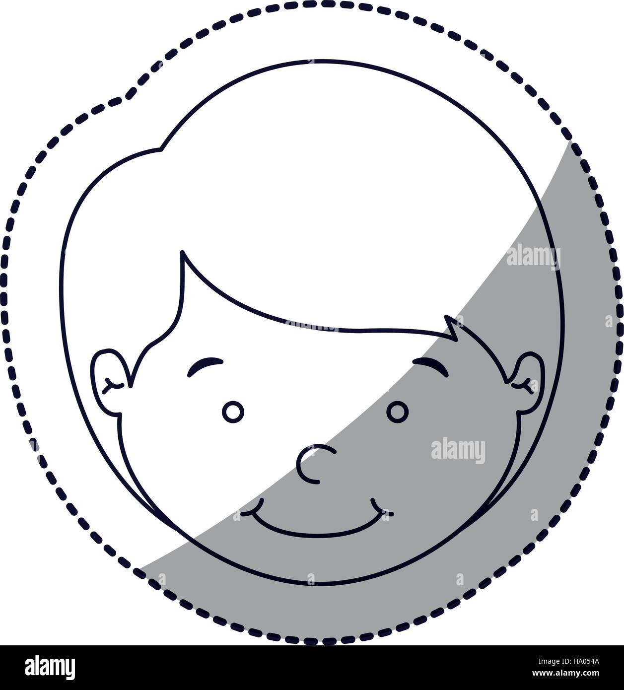 Boy cartoon icon. Kid childhood little people and person theme ...