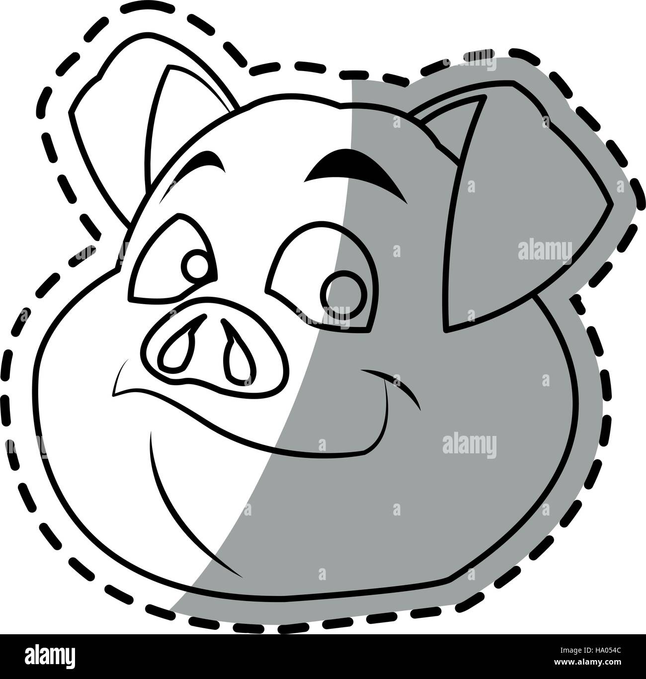 Isolated pork cartoon design Stock Vector Image & Art - Alamy