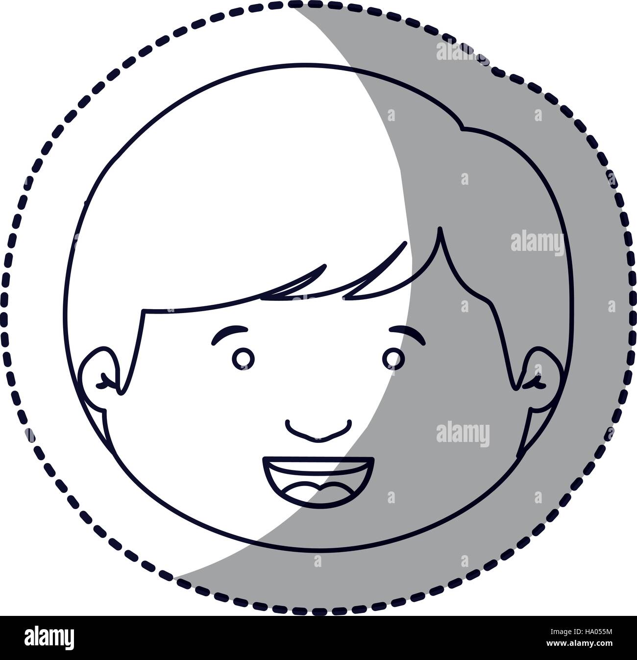 Boy cartoon icon. Kid childhood little people and person theme ...