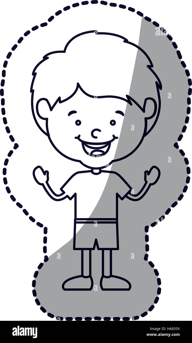 Boy cartoon icon. Kid childhood little people and person theme ...