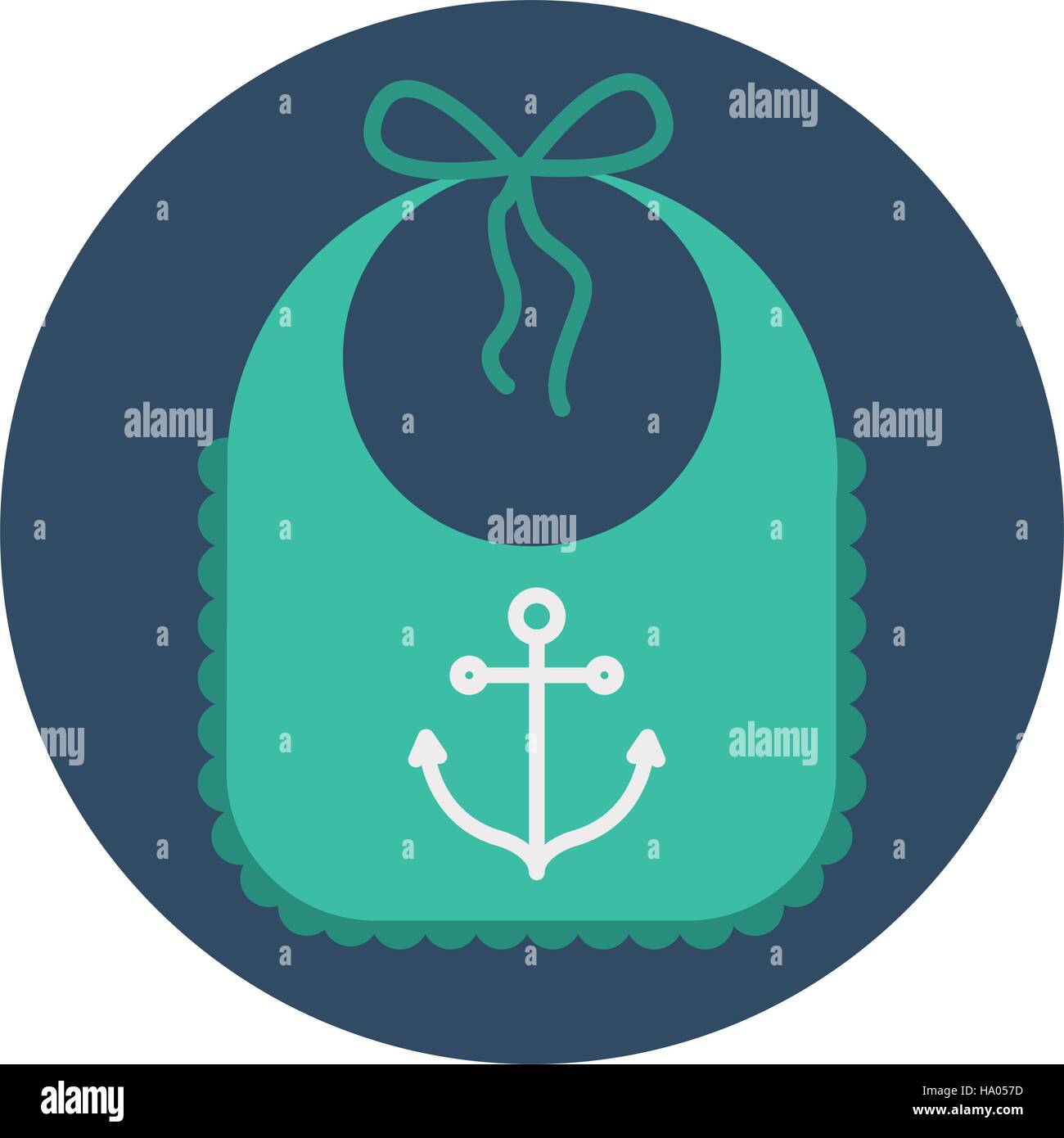 Bib icon. Baby object child childhood infant theme. Isolated design ...