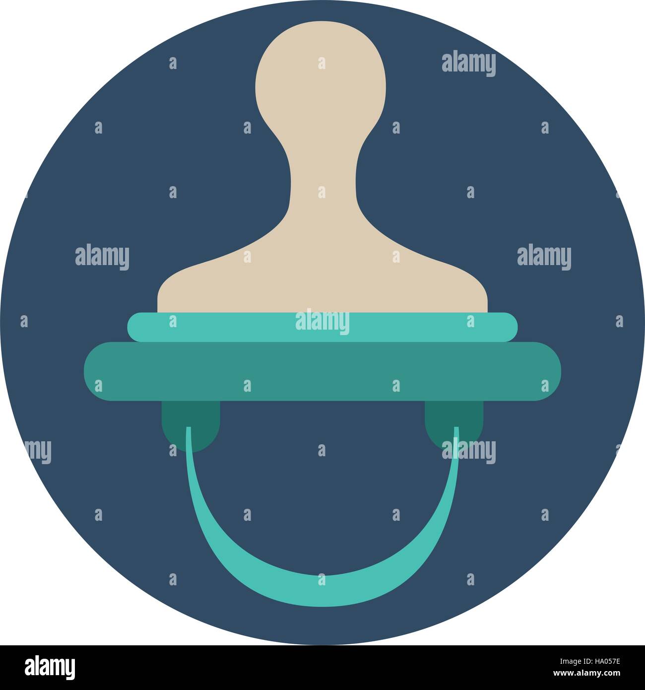 Pacifier icon. Baby object child childhood infant theme. Isolated ...