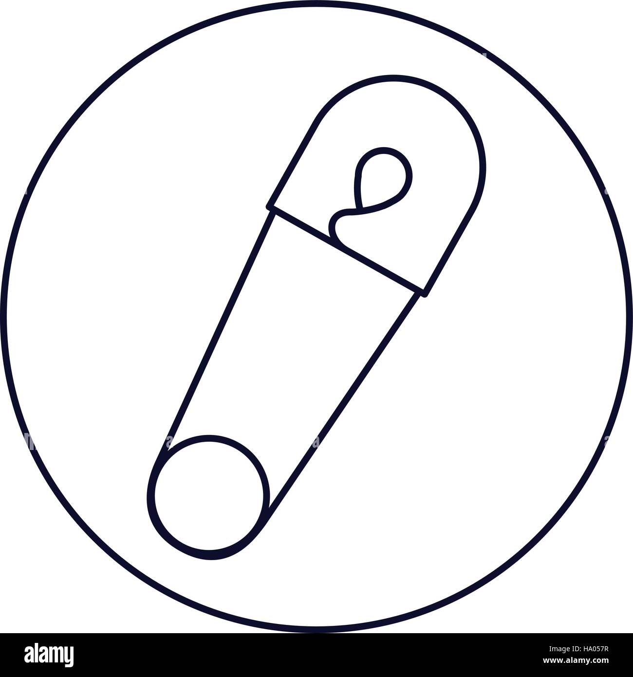 Cloth pin icon. Baby object child childhood infant theme. Isolated ...