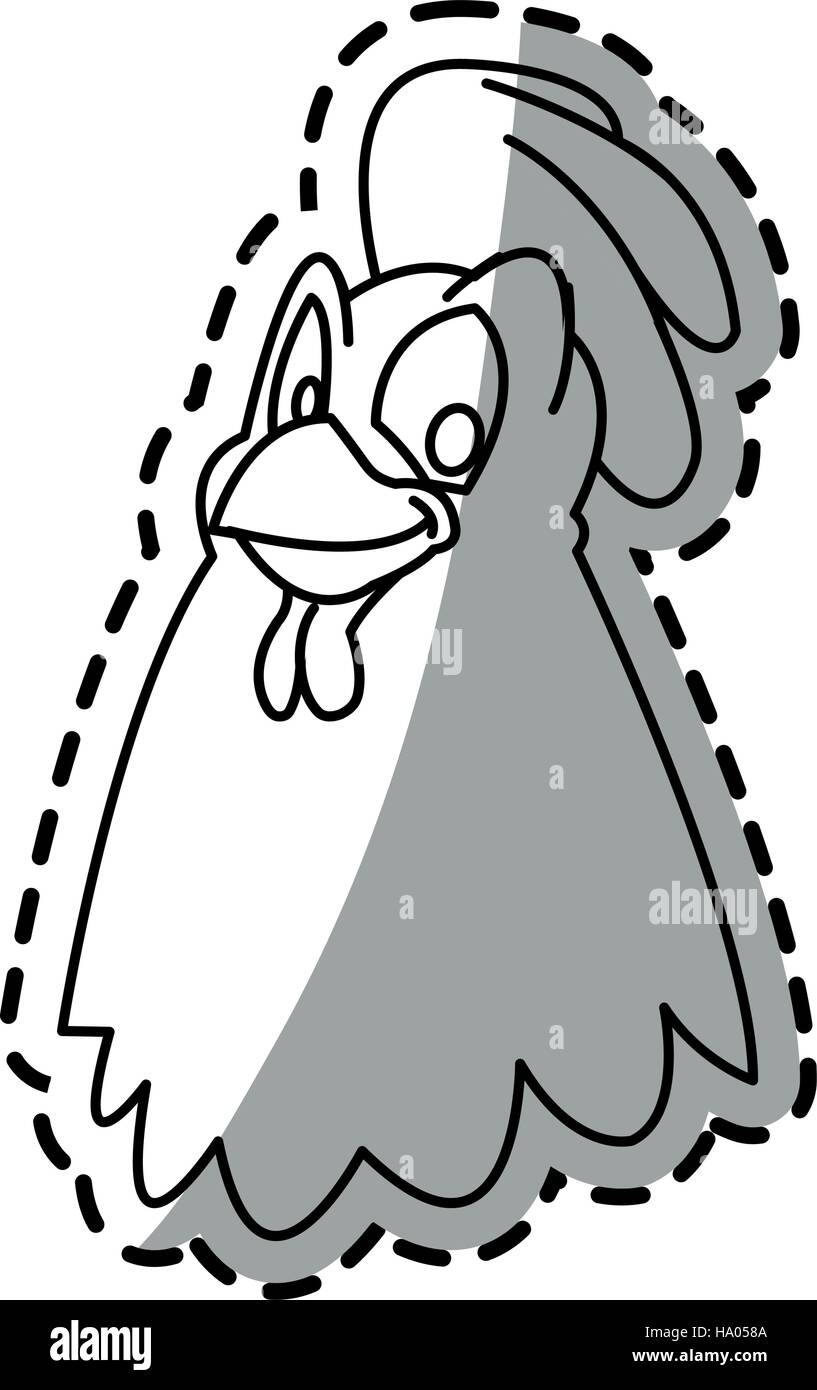 Isolated chicken cartoon design Stock Vector Image & Art - Alamy