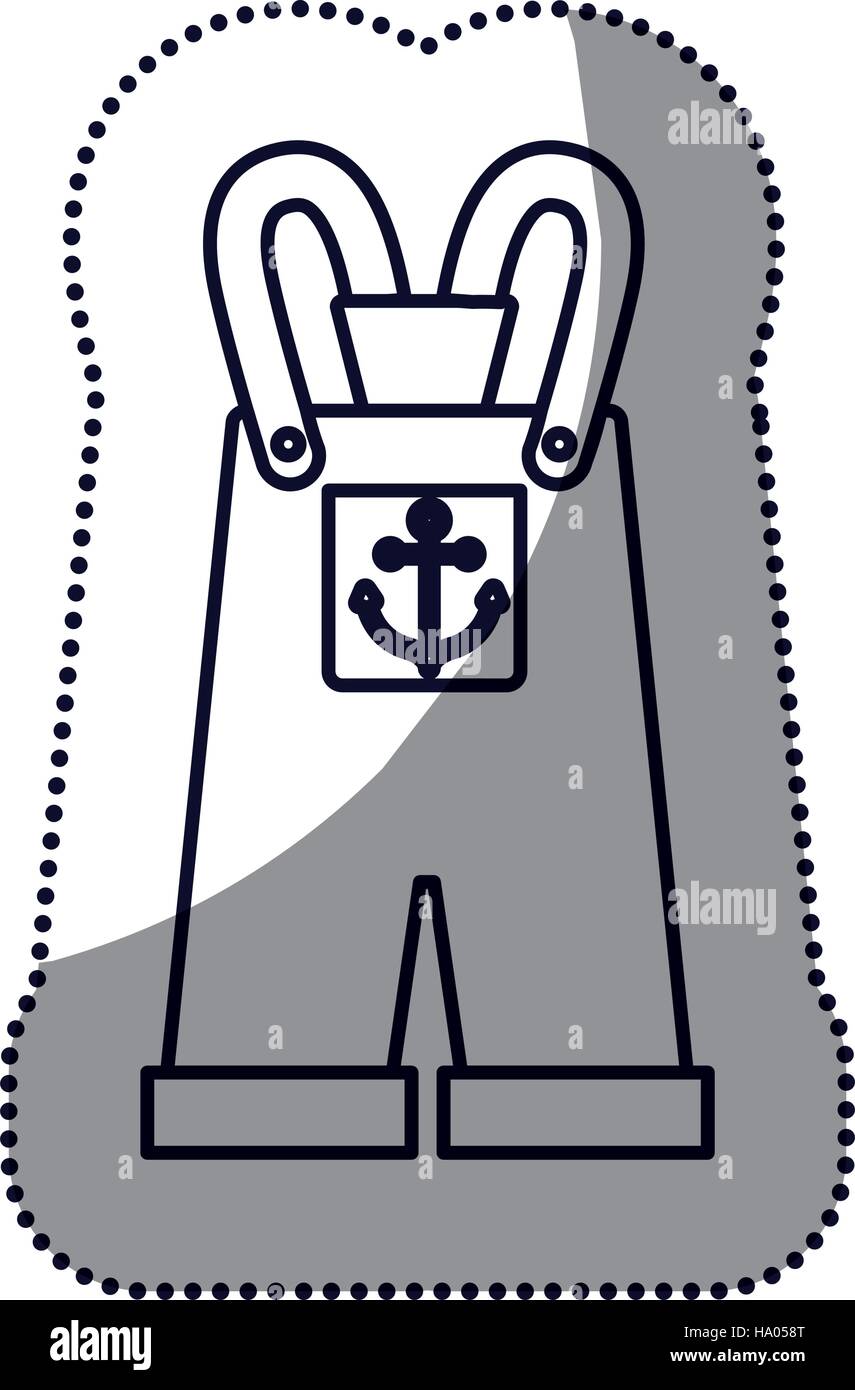 Overall icon. Baby object child childhood infant theme. Isolated design ...