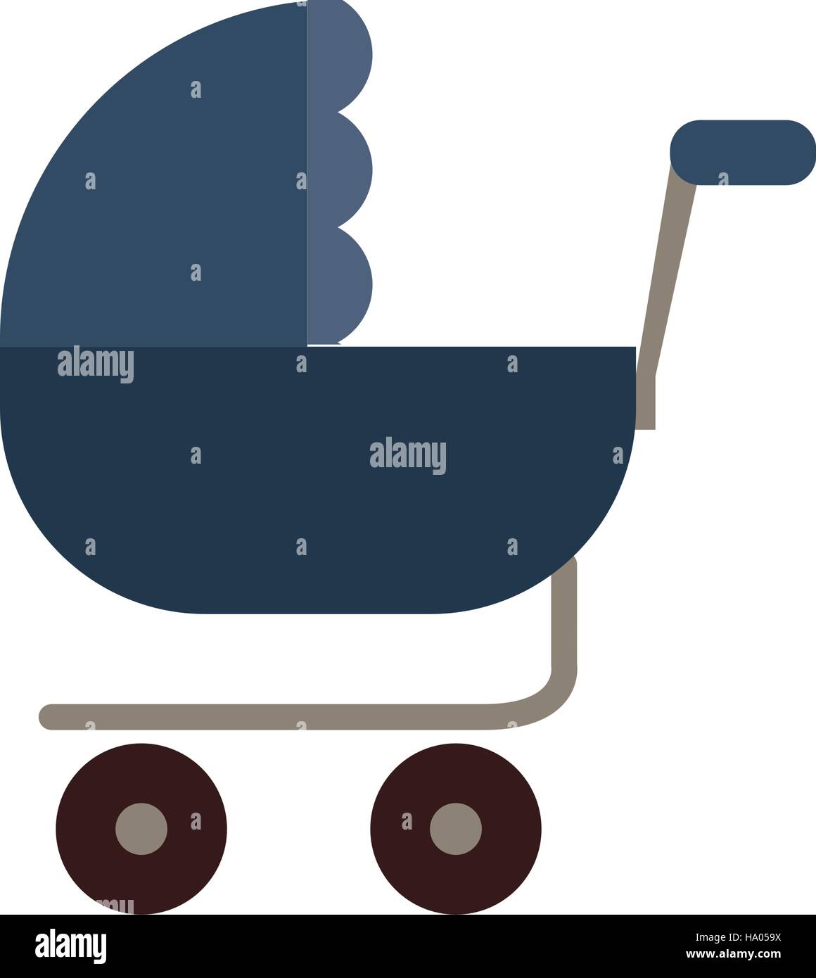 Stroller icon. Baby object child childhood infant theme. Isolated ...