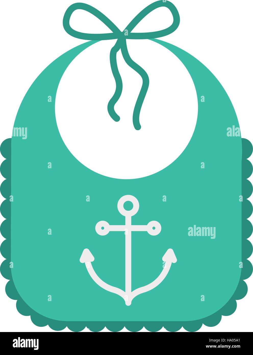 Bib icon. Baby object child childhood infant theme. Isolated design ...