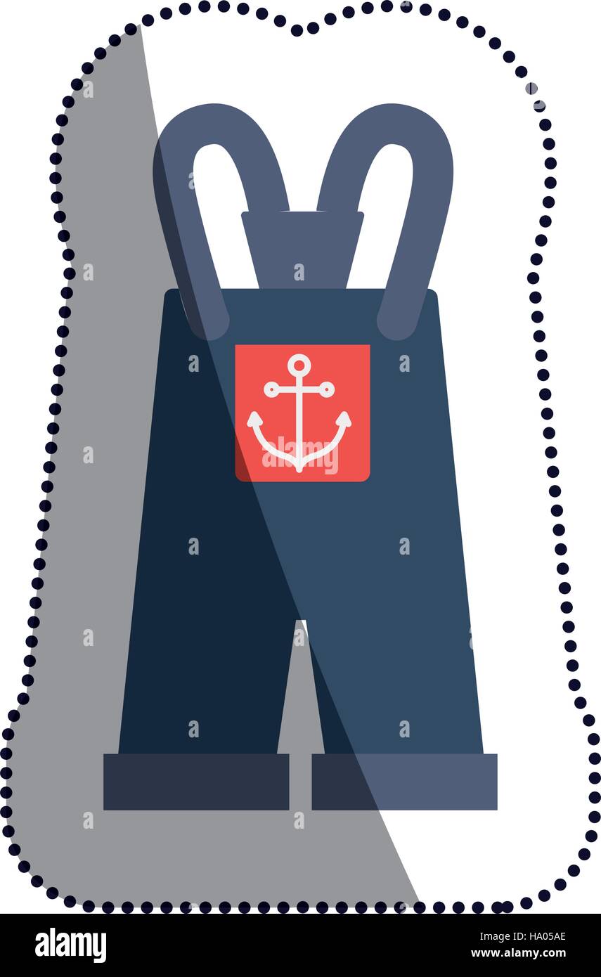 Overall icon. Baby object child childhood infant theme. Isolated design ...