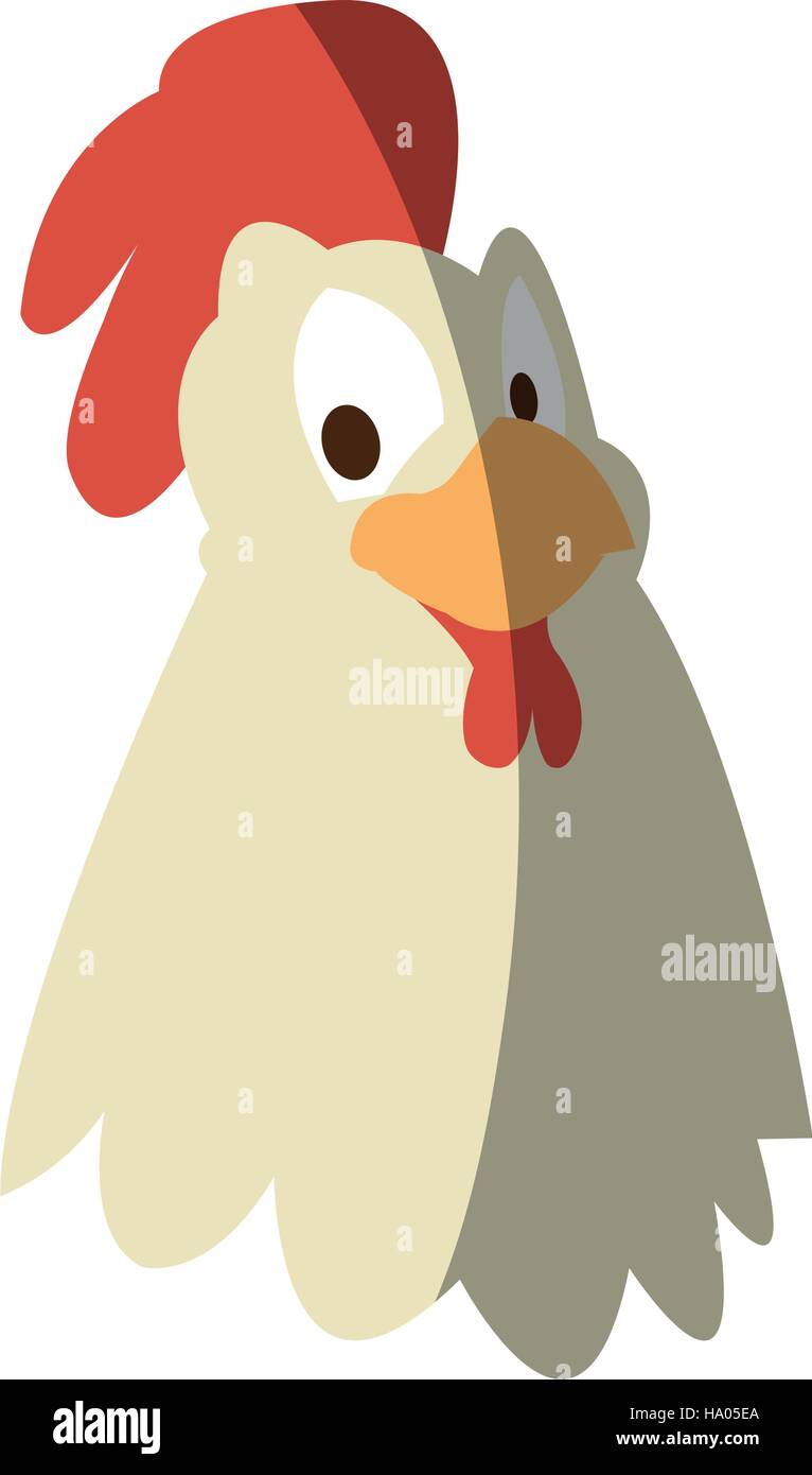 Isolated chicken cartoon design Stock Vector Image & Art - Alamy