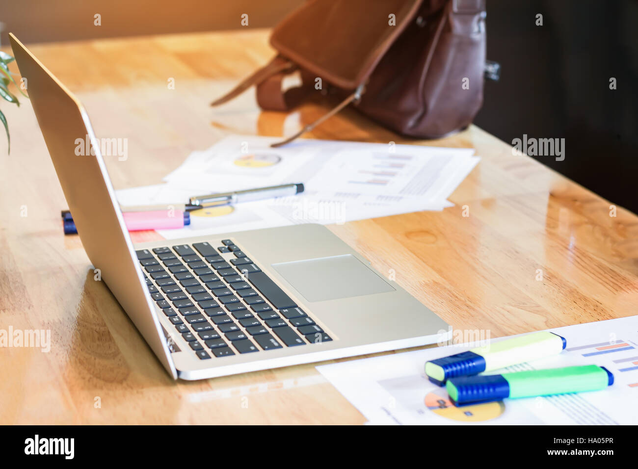 Office laptop in office bag hi-res stock photography and images - Alamy