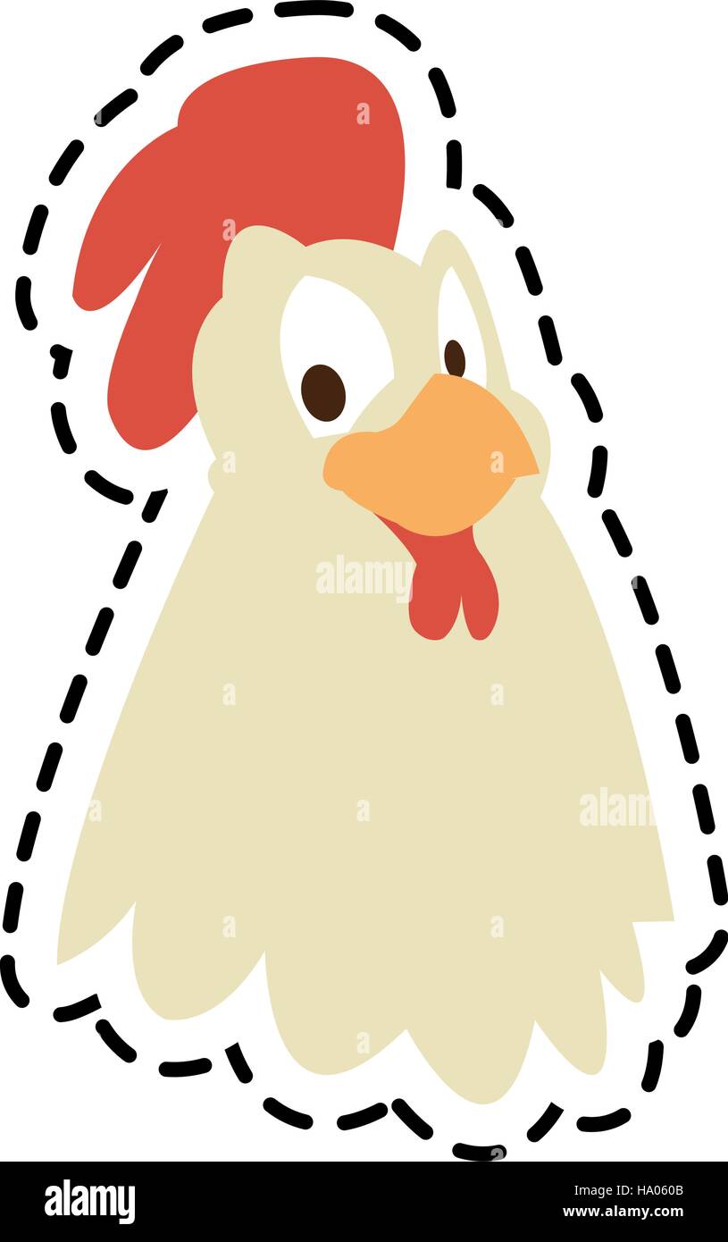 Isolated chicken cartoon design Stock Vector Image & Art - Alamy