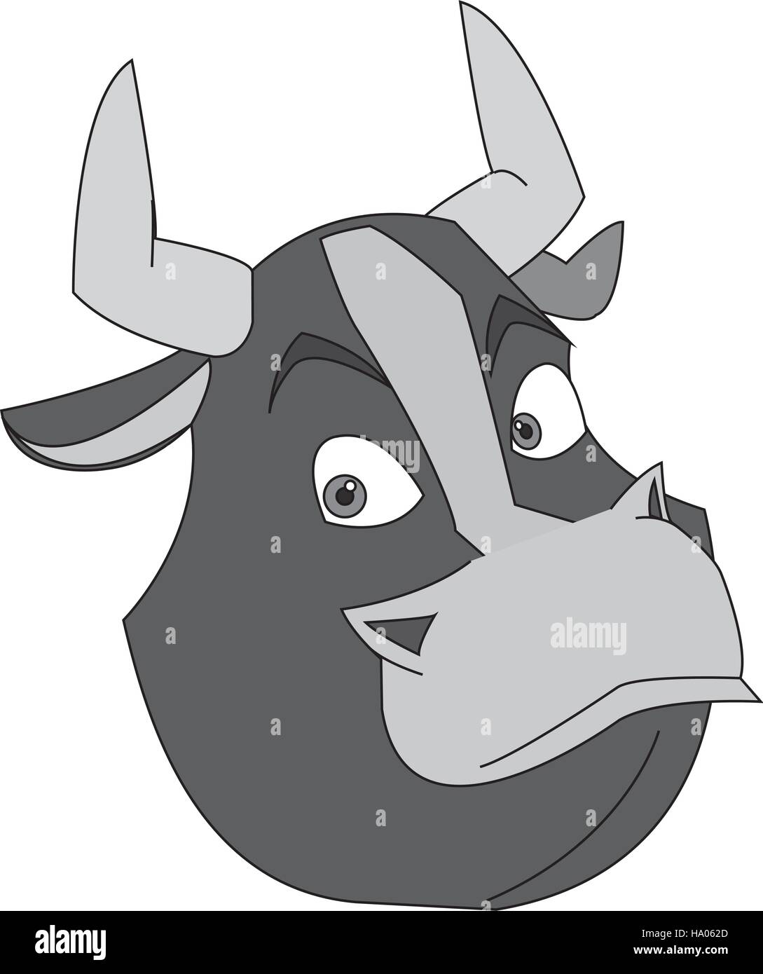 Isolated bull cartoon design Stock Vector Image & Art - Alamy