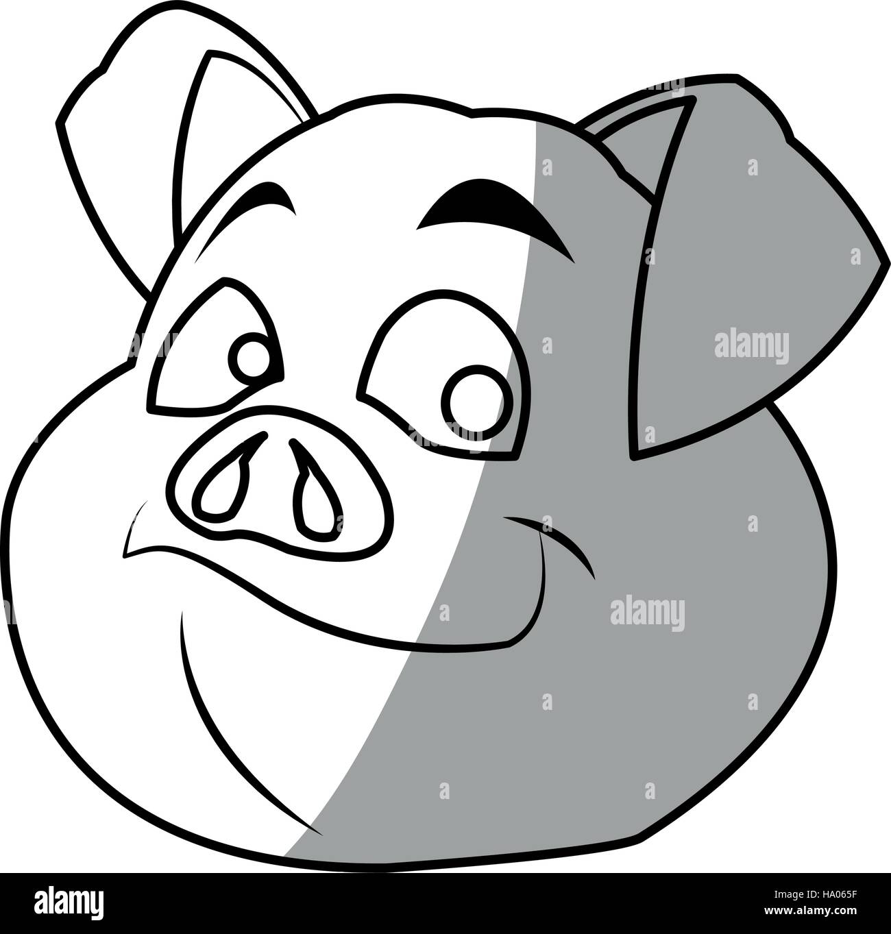 Isolated pork cartoon design Stock Vector Image & Art - Alamy
