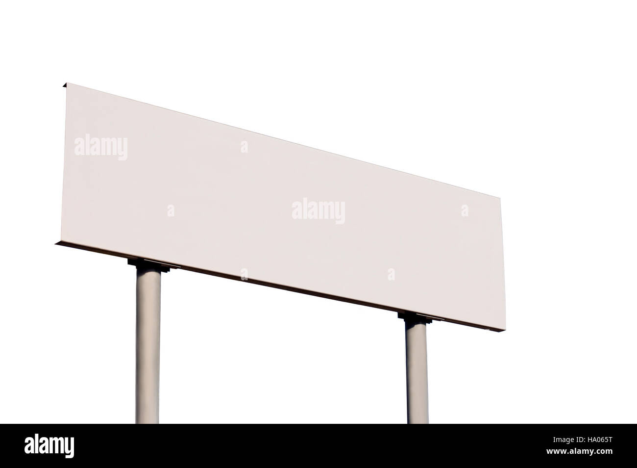 White Direction Road Sign, Large Detailed Isolated Horizontal Street ...