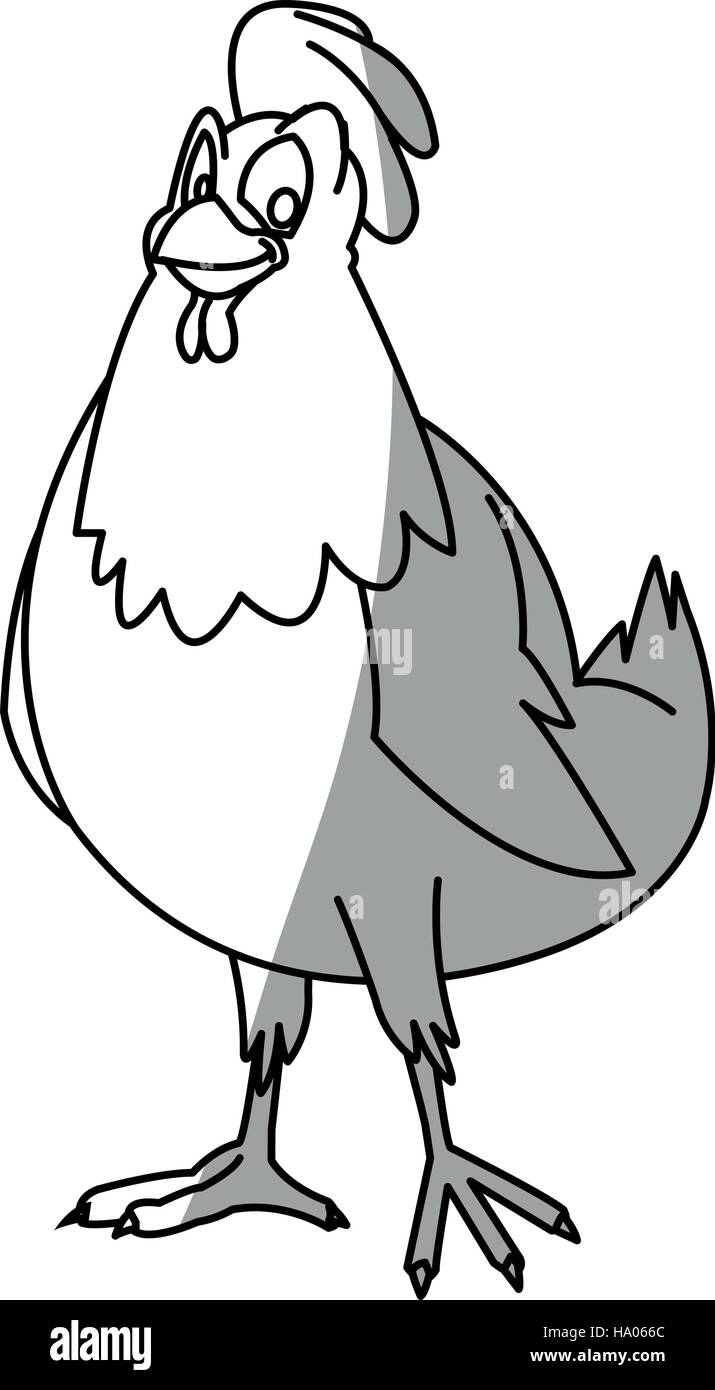 Isolated chicken cartoon design Stock Vector Image & Art - Alamy