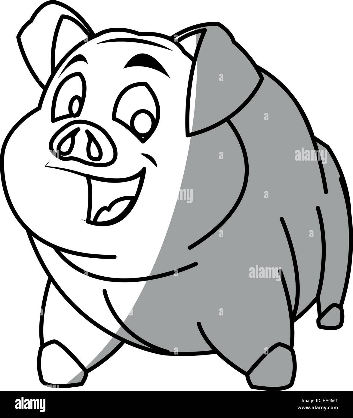 Isolated pork cartoon design Stock Vector Image & Art - Alamy