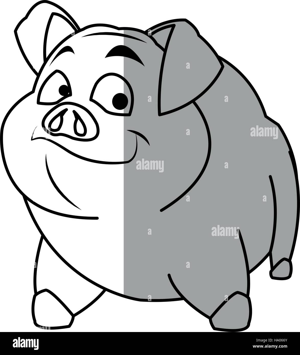 Isolated pork cartoon design Stock Vector Image & Art - Alamy