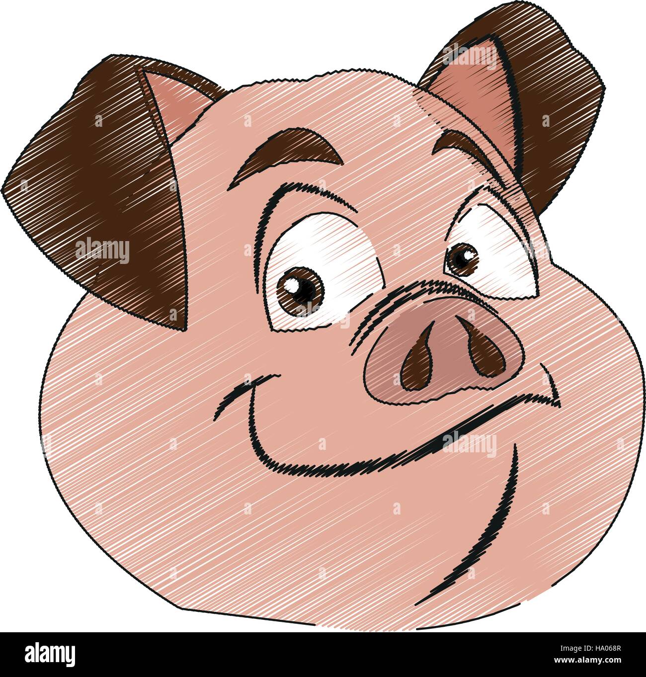 Isolated pork cartoon design Stock Vector Image & Art - Alamy