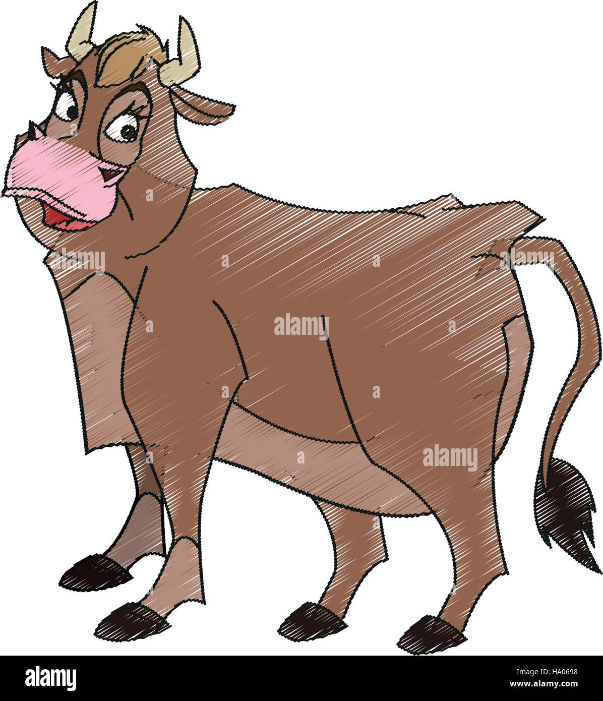 Isolated cow cartoon design Stock Vector Image & Art - Alamy
