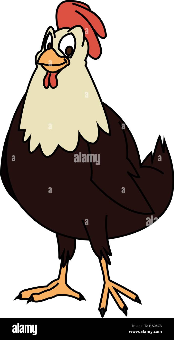 Isolated chicken cartoon design Stock Vector Image & Art - Alamy