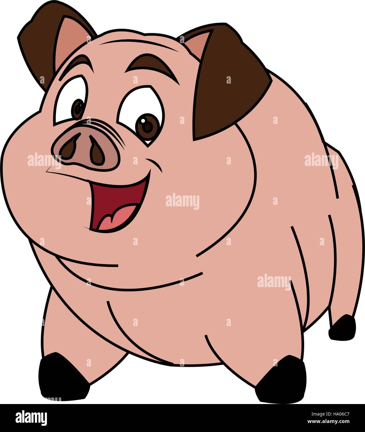 Isolated pork cartoon design Stock Vector Image & Art - Alamy