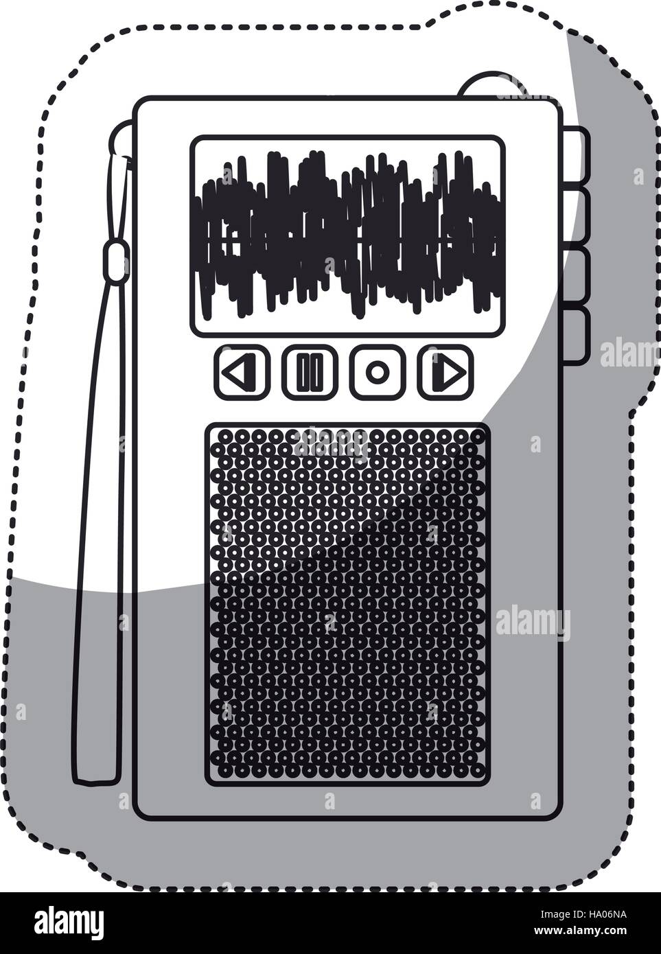 Recorder device icon broadcasting journalism hi-res stock photography ...