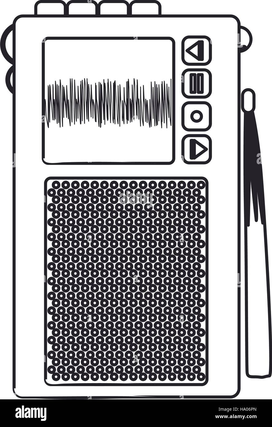 Recorder device icon broadcasting journalism hi-res stock photography ...