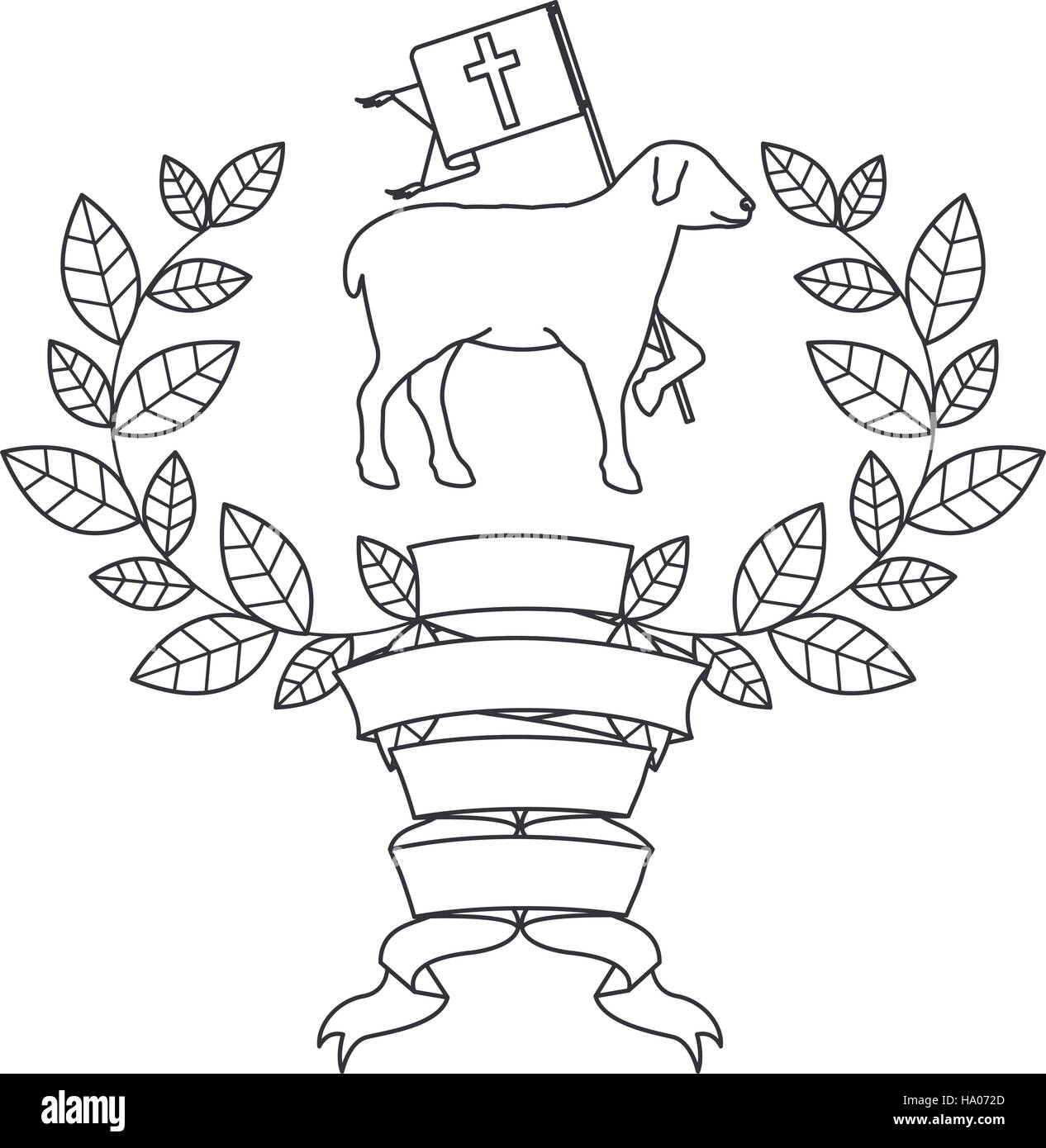 Sheep icon. Religion god pray faith and believe theme. Isolated design ...