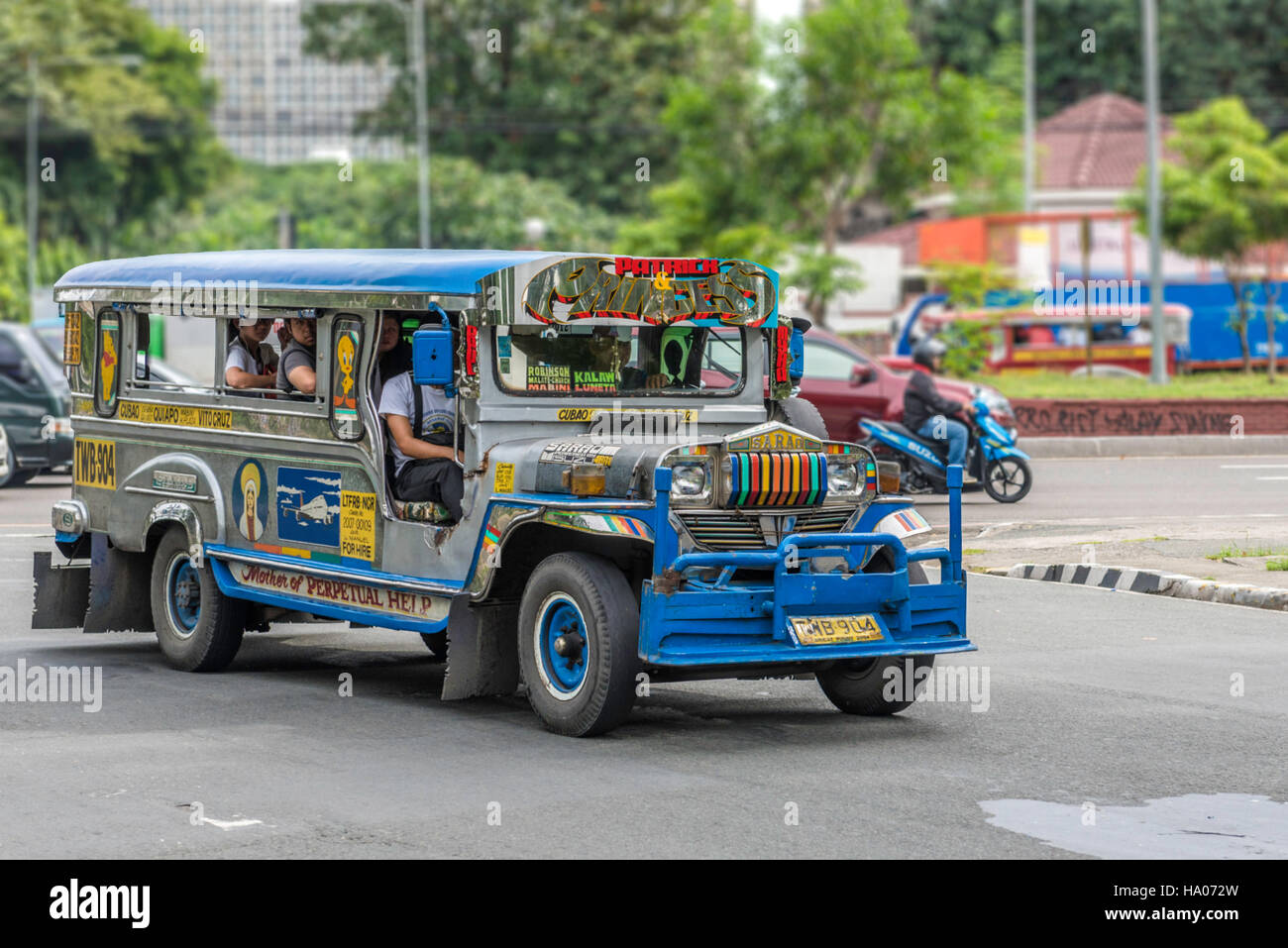 Jeepney in Manila Stock Photo - Alamy