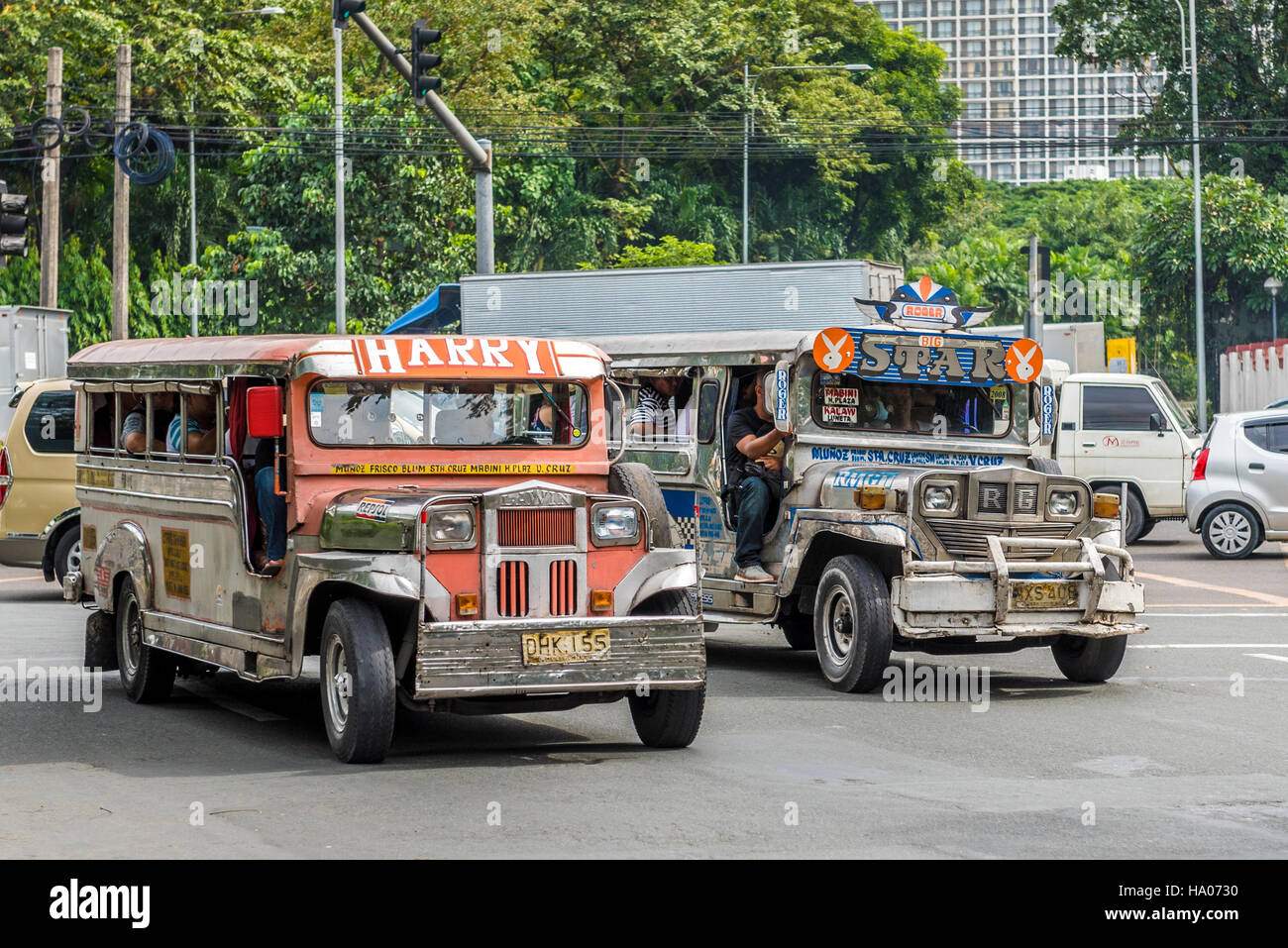 Jeepney in Manila Stock Photo - Alamy