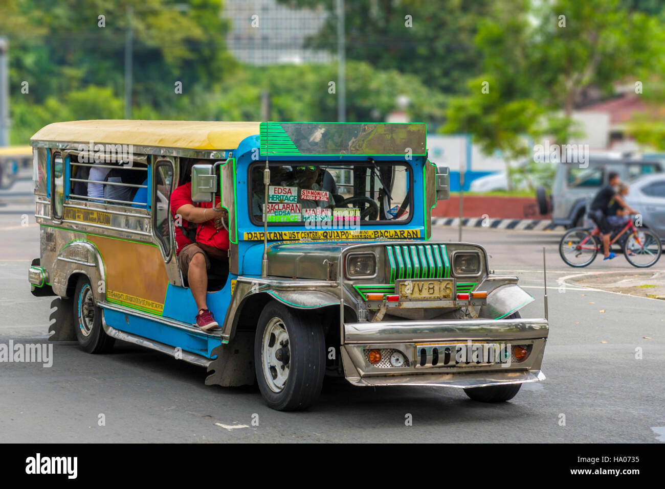 Jeepney in Manila Stock Photo - Alamy