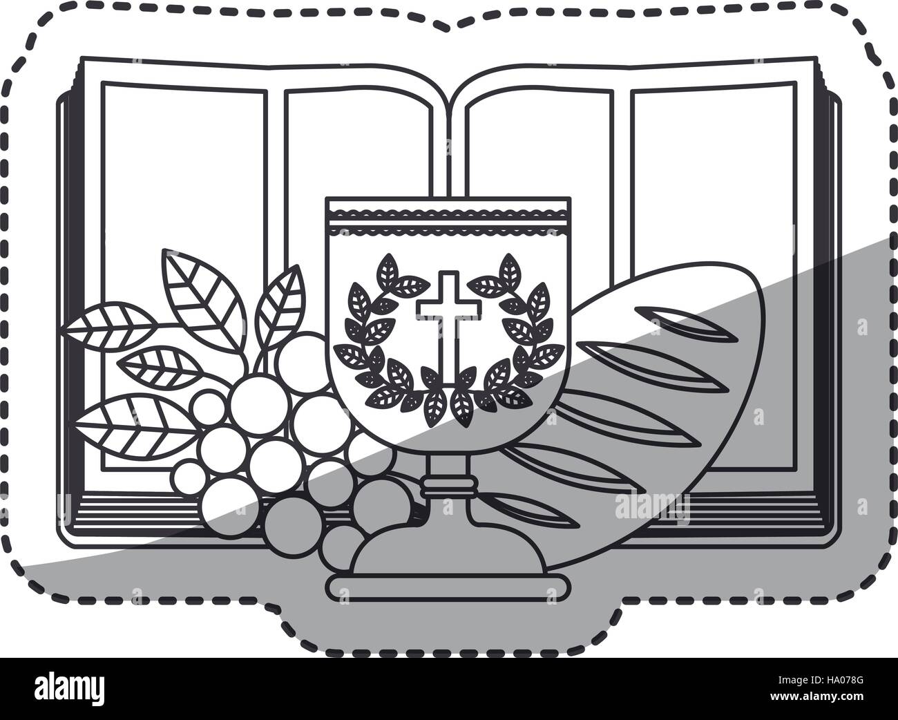 Jesus and the bread of life Stock Vector Images - Alamy