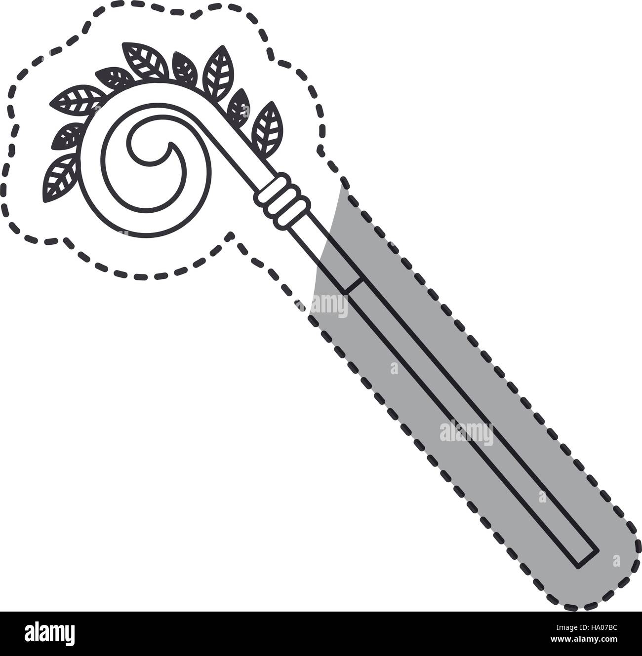 Pope stick icon. Religion god pray faith and believe theme. Isolated ...