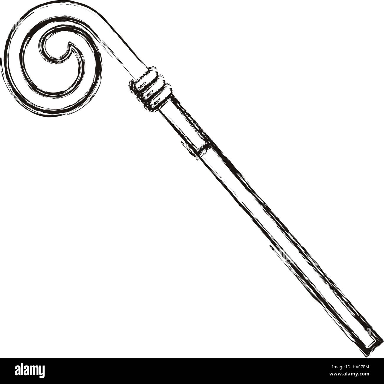 Pope stick icon. Religion god pray faith and believe theme. Isolated ...