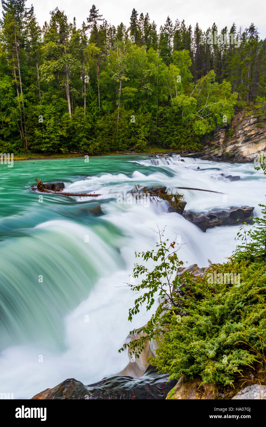 Scenic Rearguard Falls in Autumn, Jasper National Park Alberta Canada ...