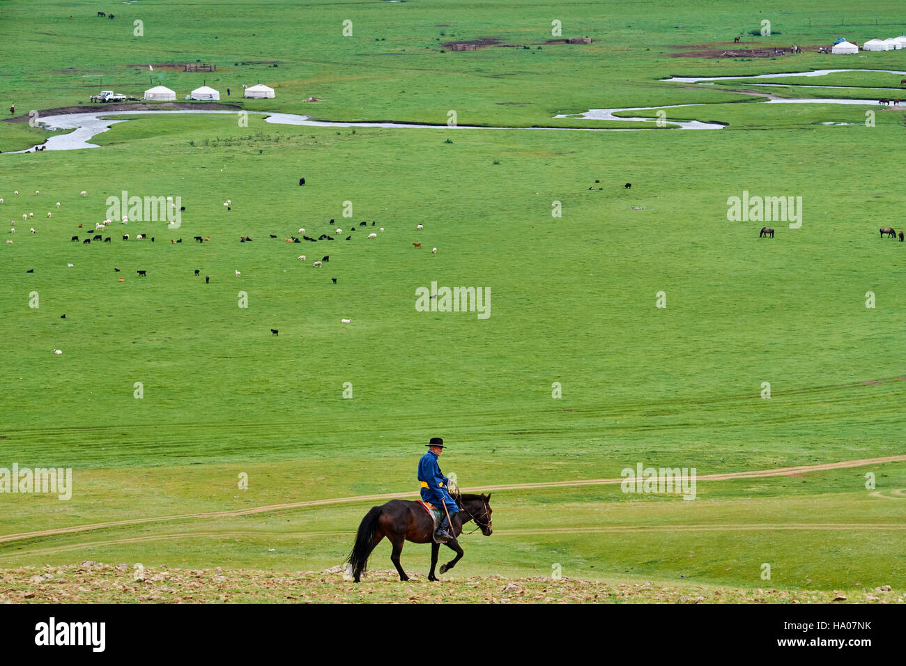Nomads On The Steppes Uvs Province Mongolia