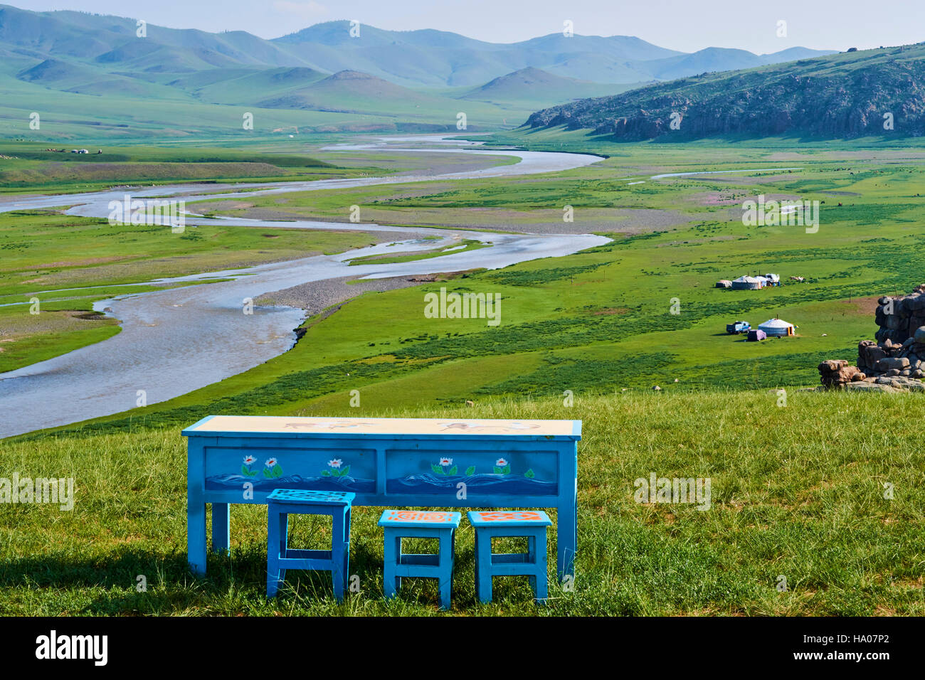 Mongolia, Ovorkhangai province, Orkhon valley, UNESCO world heritage ...