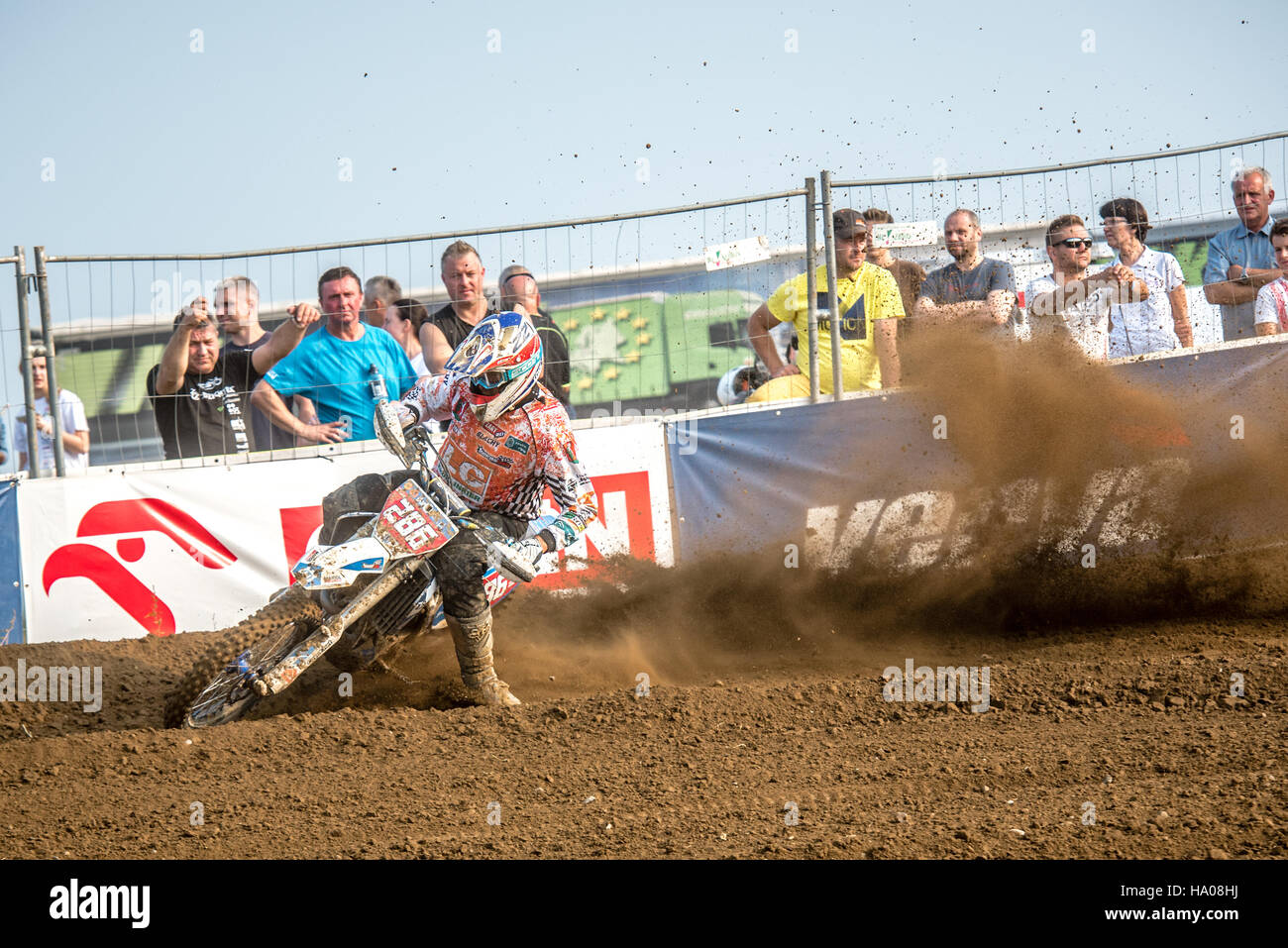 motocross rider in the race Stock Photo - Alamy