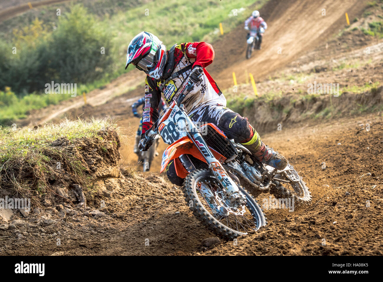 motocross rider in the race Stock Photo - Alamy
